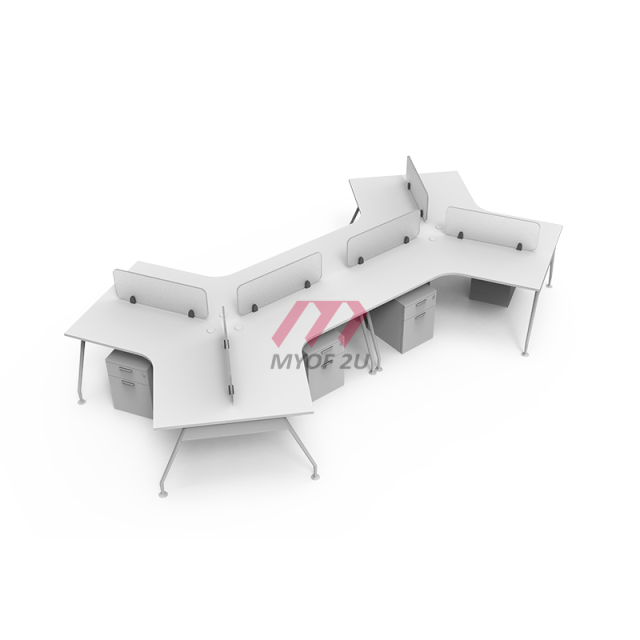 MY-6DEG – 120 Degree Workstation (Cluster of 6) - MY Office Furniture2U