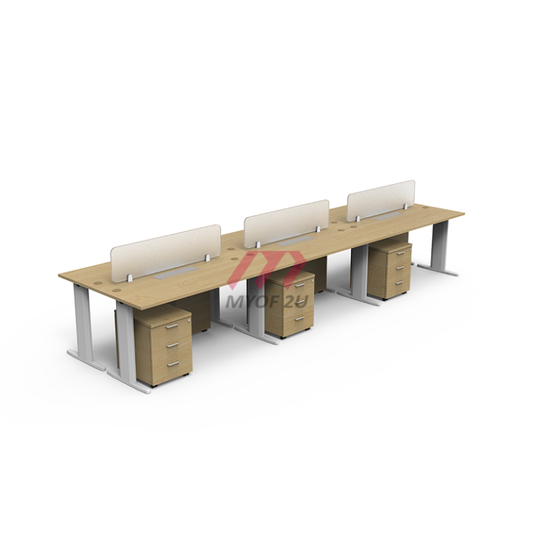 MY-6TE - Tech Workstation (Cluster of 6) - MY Office Furniture2U