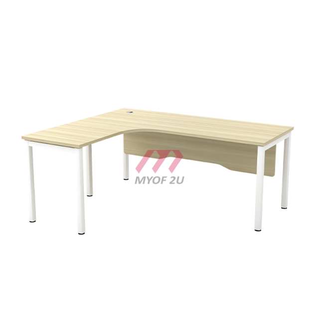 MY-SWL – Executive L Shape Table With SQ Metal - MY Office Furniture2U